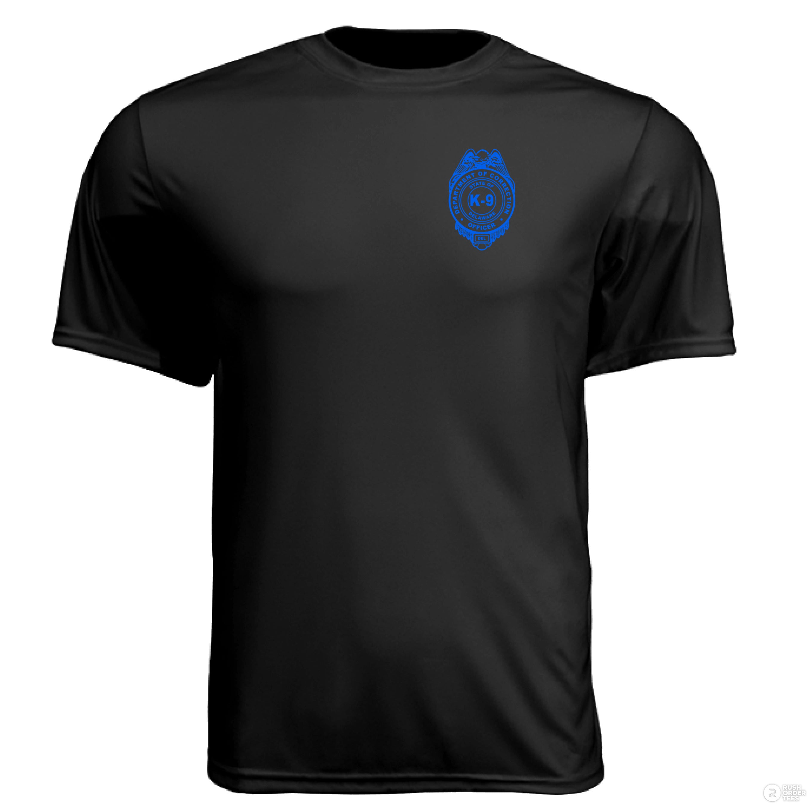 DOC K9- Dri Fit Blue Logo – Connell Customs
